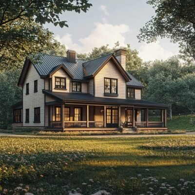 25 Beautiful Farmhouse Designs And Their Cost Of Builds - AY CUSTOM HOME